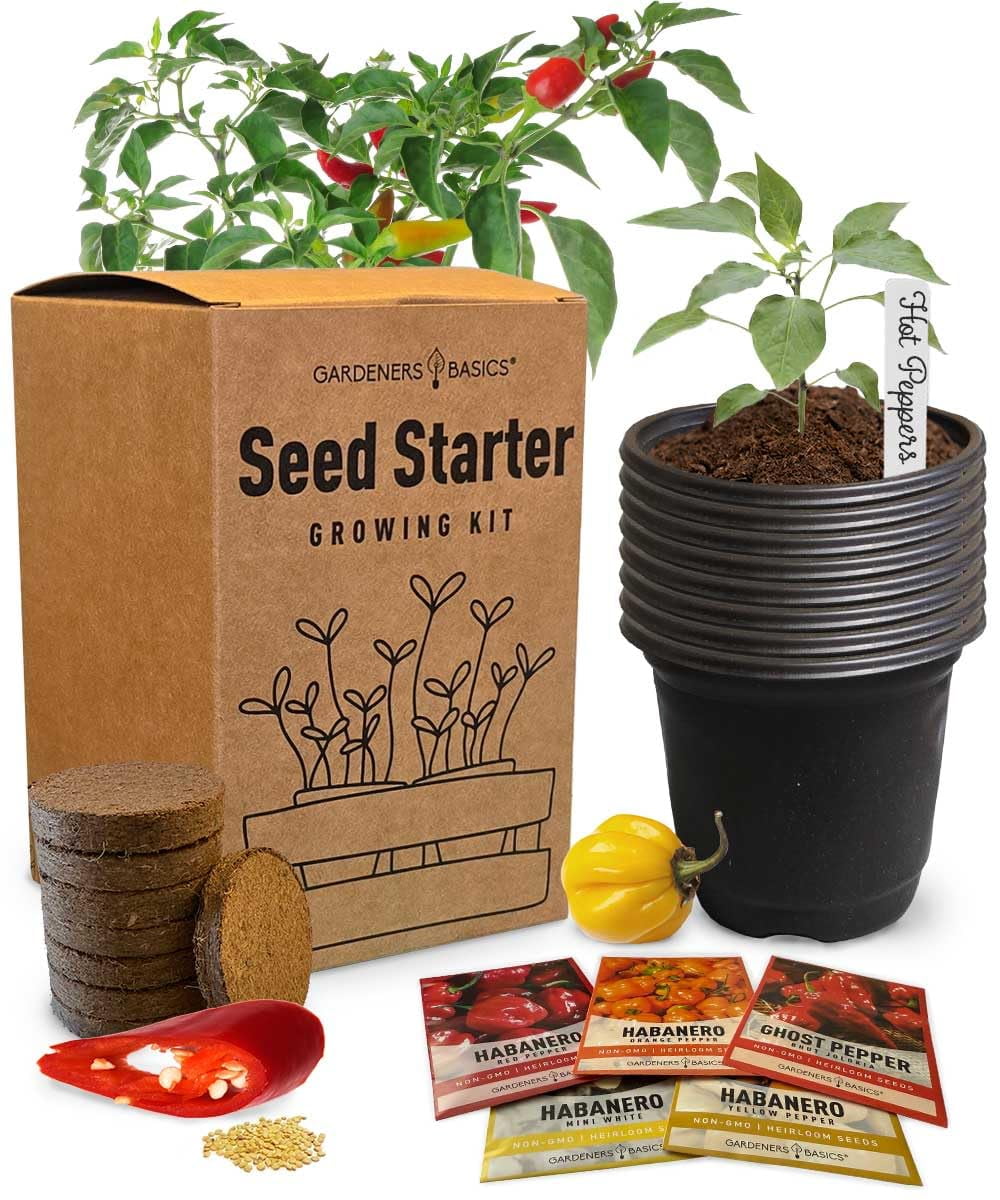 Hot Pepper GrowingITSC Kit - Grow Your Own Super Spicy Peppers - Non ...