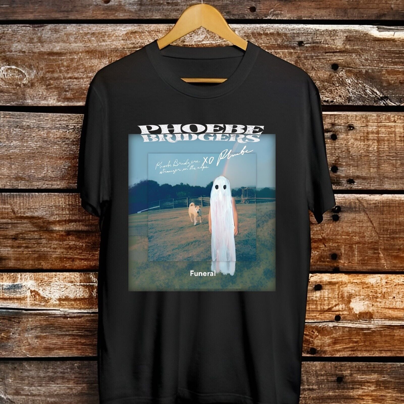 Hot Phoebe Bridgers Stranger in the Alps Black S-234XL T-Shirt - Walmart.com