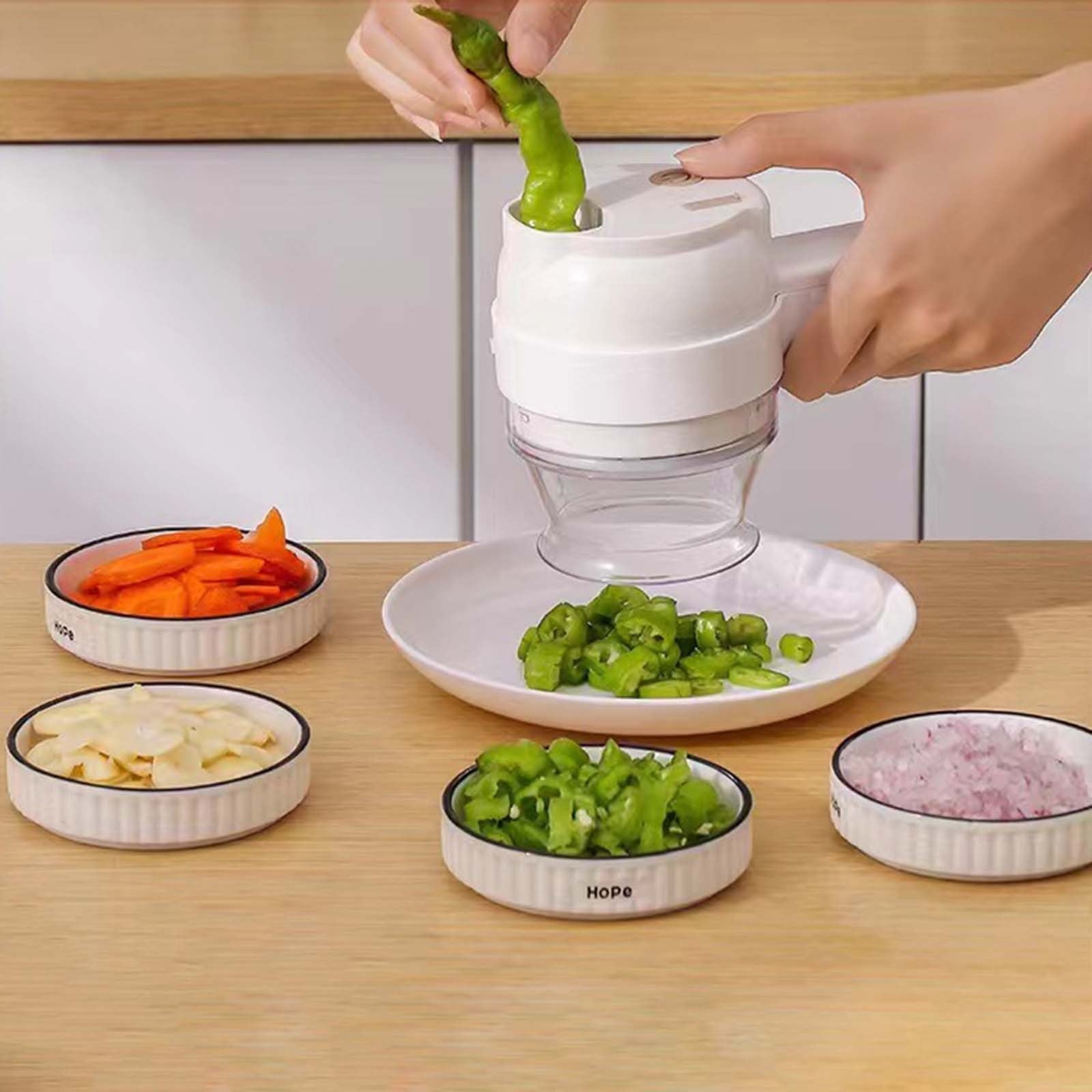 Hot Pick, Electric Vegetable Cutter Mini Wireless Garlic Chopper, Multi ...
