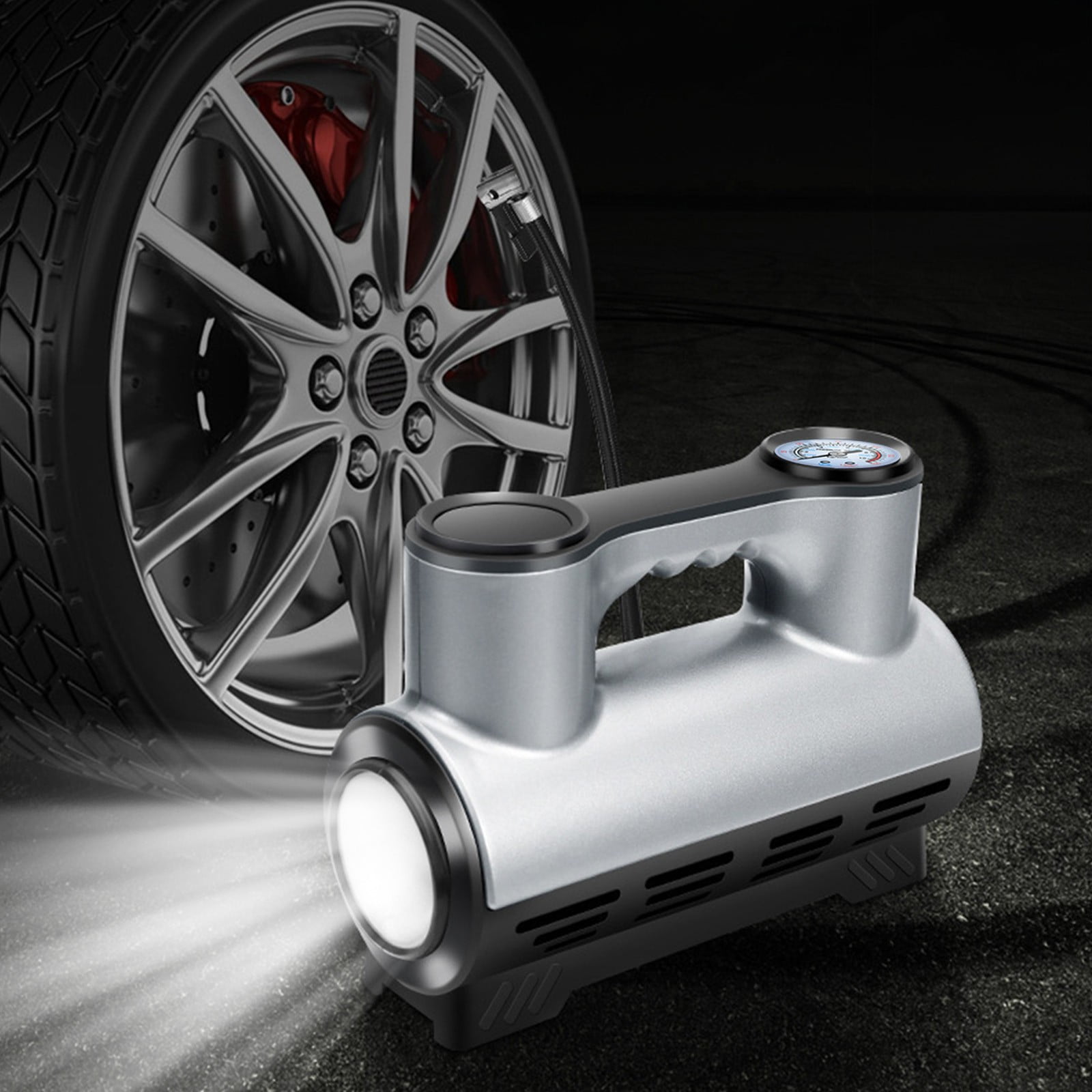 Hot Picks, Tire Inflator Portable 12v Air Compressor with Led Light ...