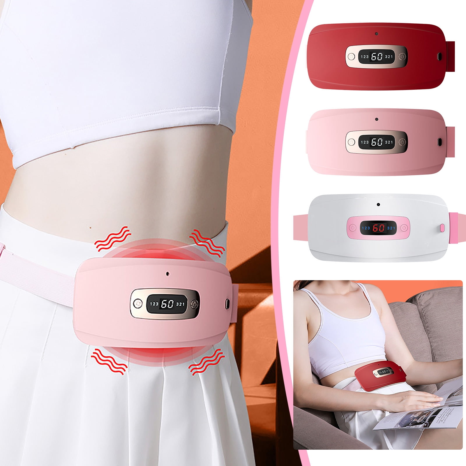 Hot Picks, Usb Heated Waist Belt, Smart Therapeutic Heat Wrap ...