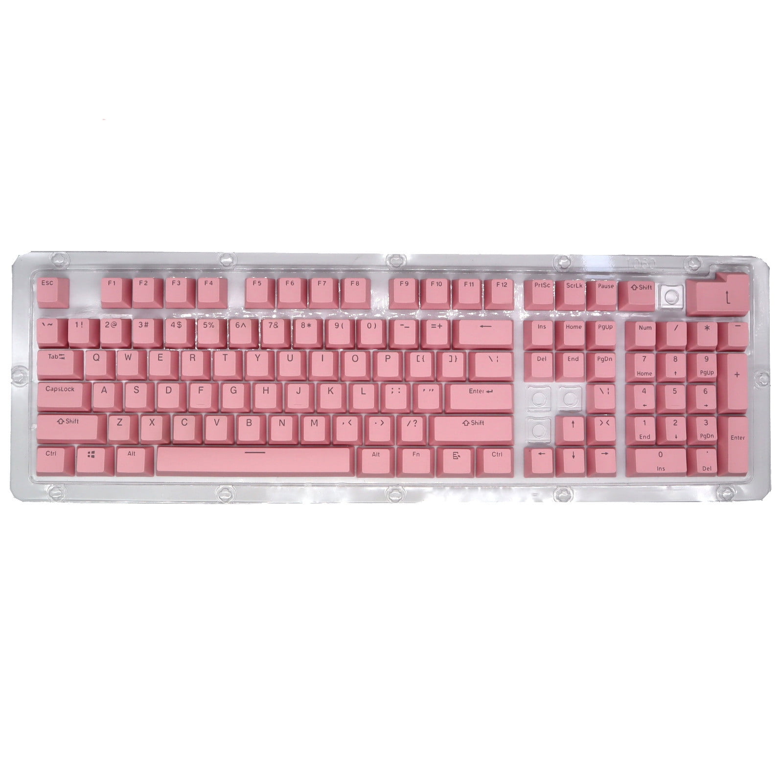 Hot Pink 104 Key Colorful Backlit Keycap Set Replacement For Mechanical ...