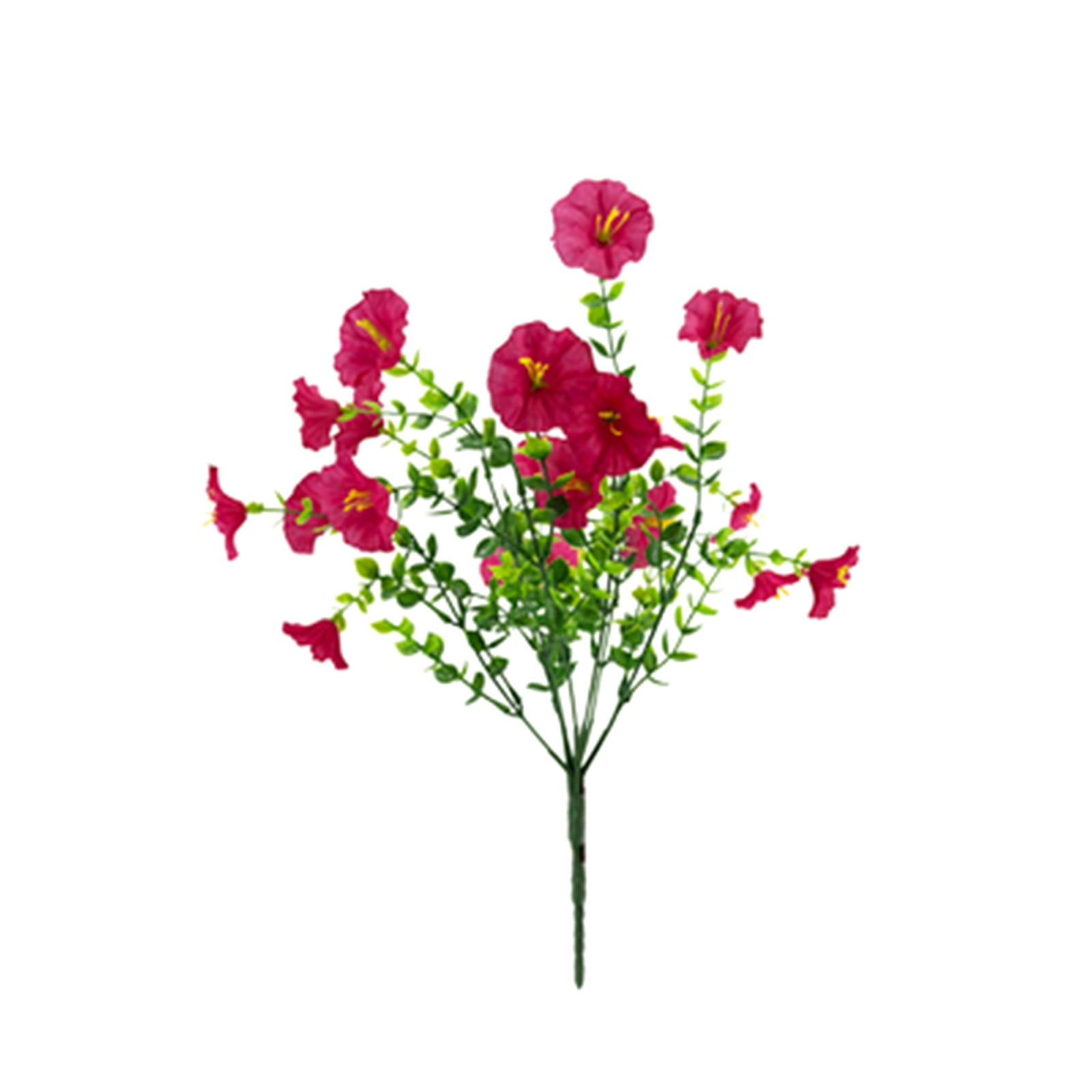 Hot Pink Artificial Trumpet Flower Faux Bloom Stem With Lifelike Hot ...