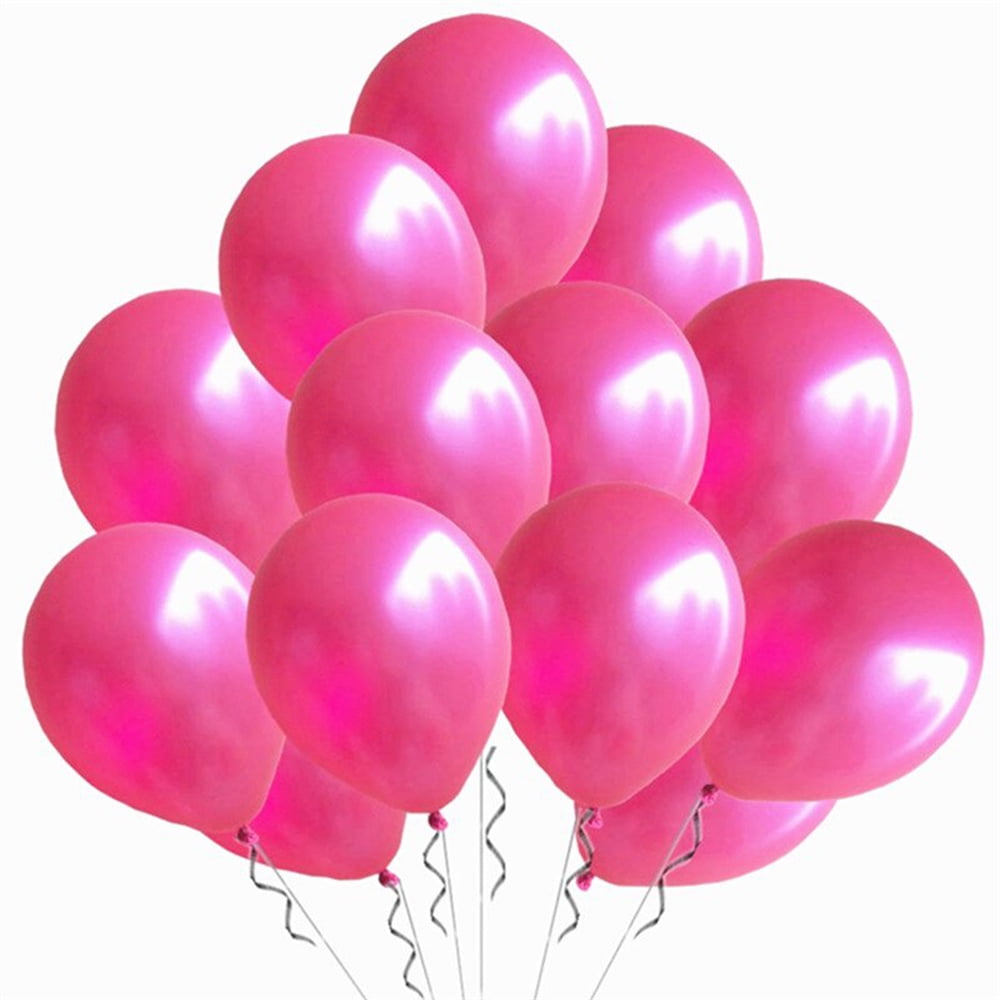 Hot Pink Balloons, 20 pcs 10 inch Latex Balloons, Party Balloons for ...