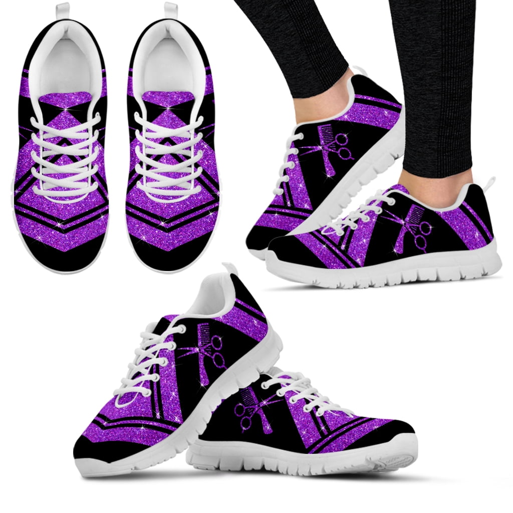 Hot Pink Barber Equipment Design Lightweight Outdoor Shoes Black Lace ...