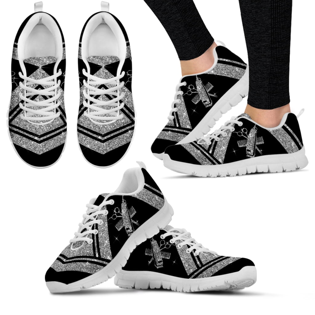 Hot Pink Barber Equipment Design Lightweight Outdoor Shoes Black Lace ...