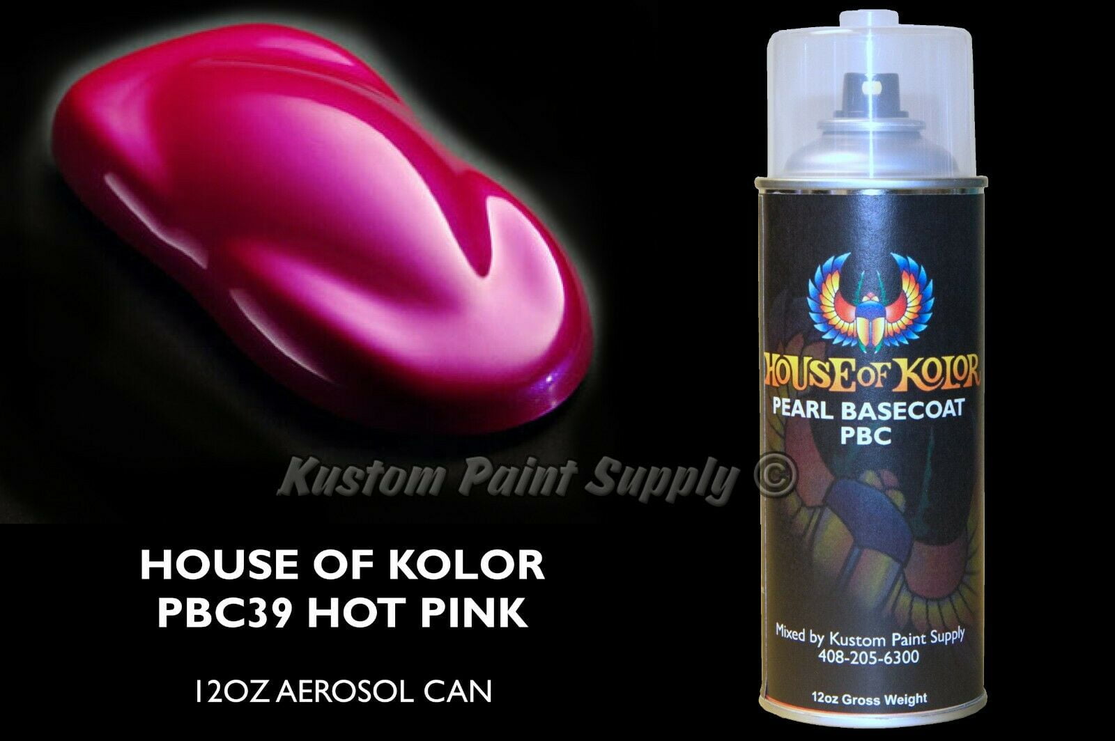 Hot Pink Basecoat PBC39 House of Kolor 12oz Aerosol Shimrin Pearl ...