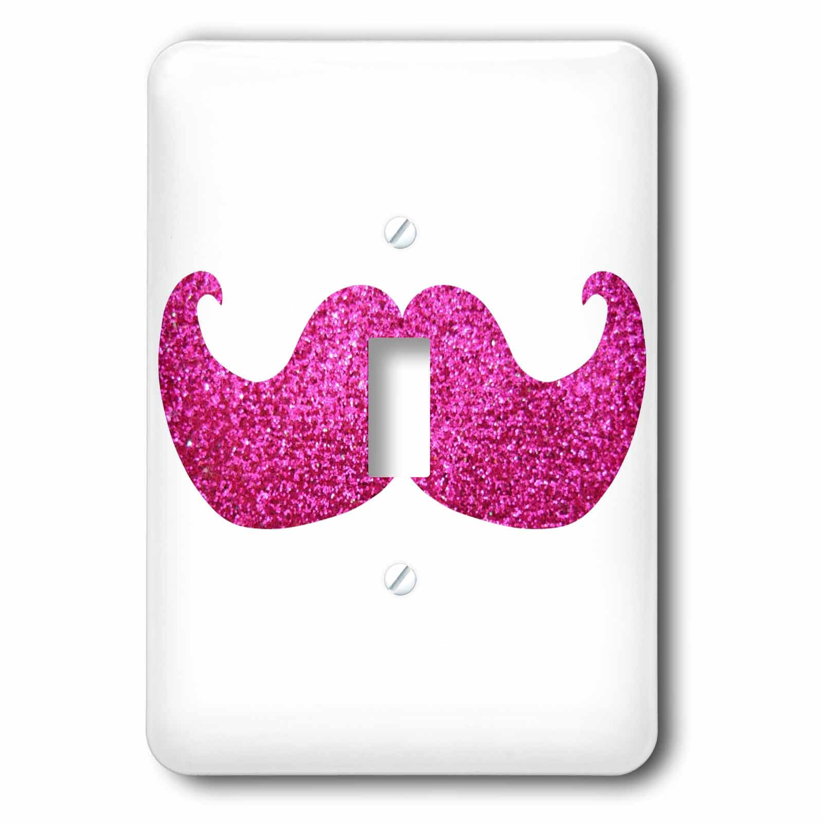 3dRose, Hot Pink Bling mustache - faux glitter - fun girly moustache ...