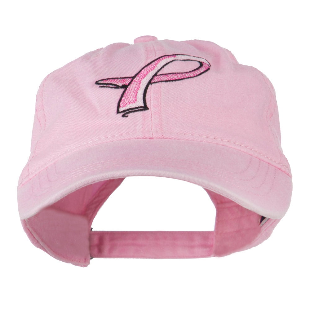 Hot Pink Breast Cancer Logo Embroidered Washed Cap - Pink OSFM ...