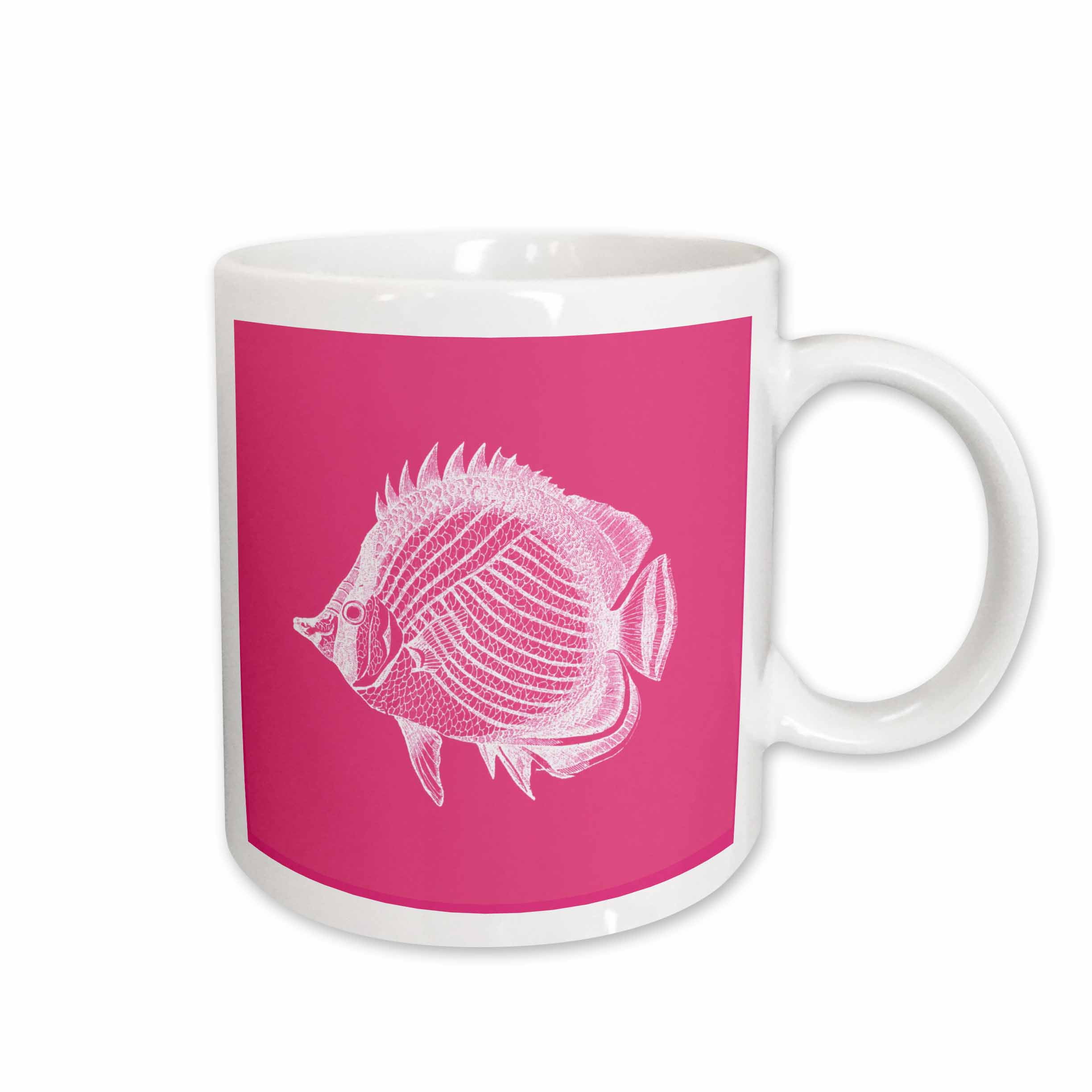 Hot Pink Butterflyfish Tropical Fish. Exotic modern sea ocean marine ...