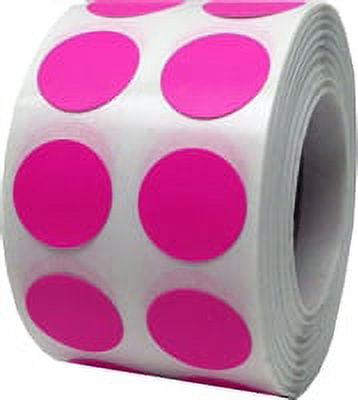 Hot Pink Circle Dot Stickers | 0.5" Inch Round | 1000 Pack - Walmart.com
