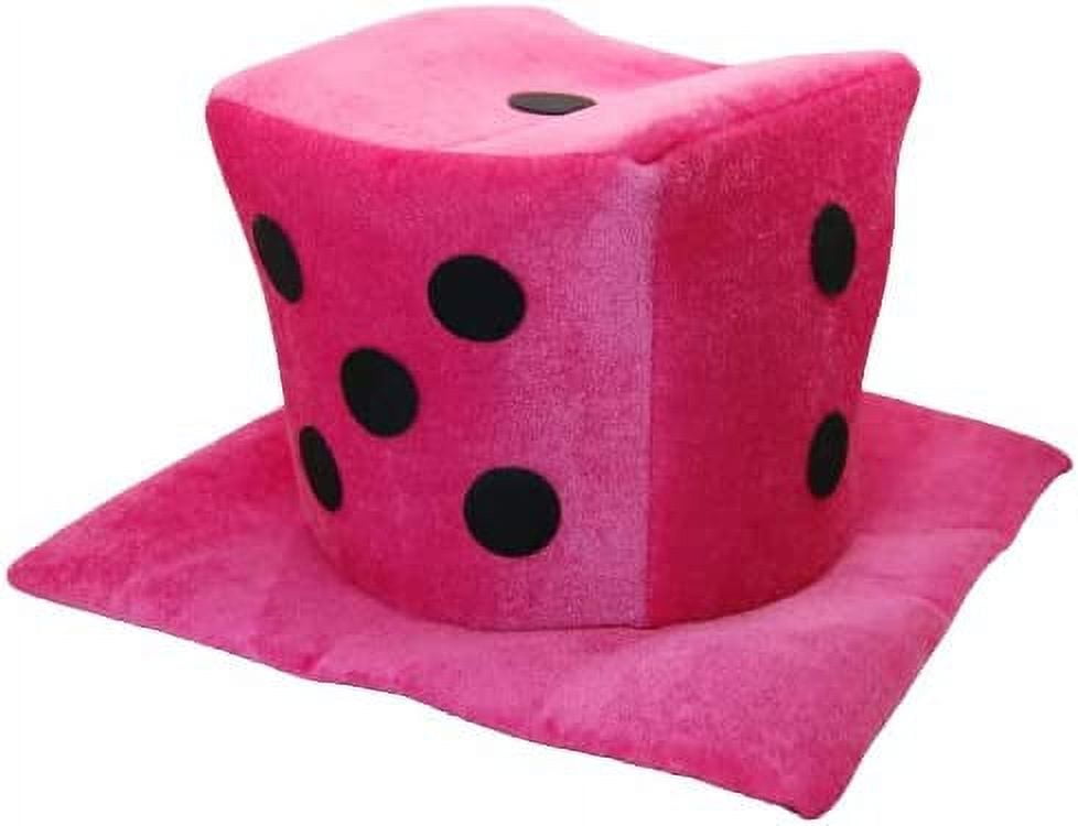 Hot Pink Dice Hat- Bunco Dice Hat - Casino Dice Hat - Costume Dice Hat ...