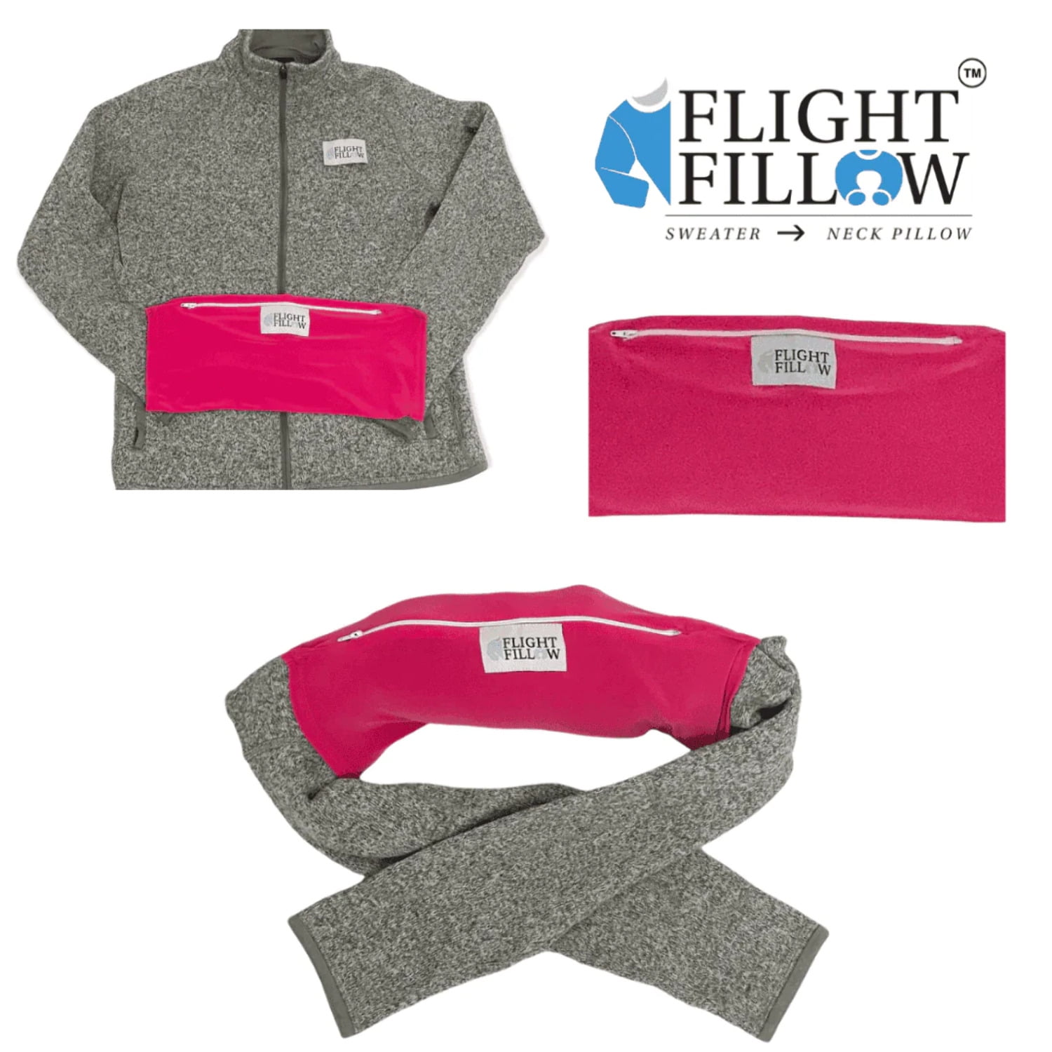 Small & Soft Flight Fillow | Travel Neck Pillow for Traveling ...