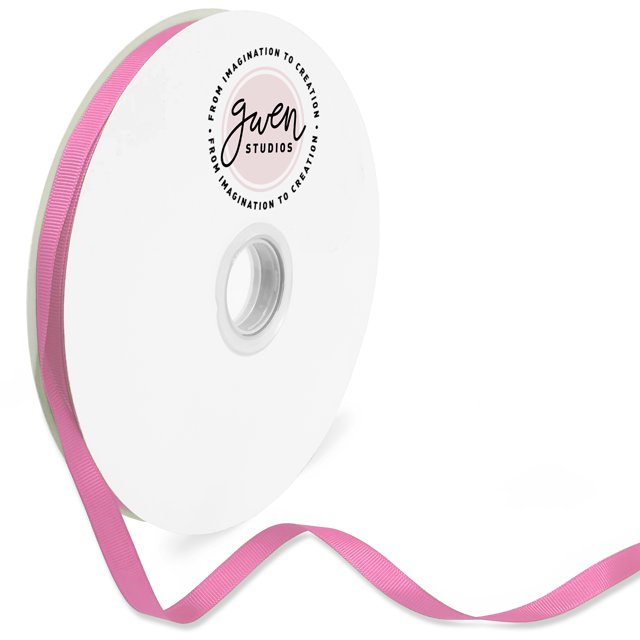 Hot Pink Grosgrain Ribbon for Crafts and Bows, 3/8" x 100 Yards by Gwen ...