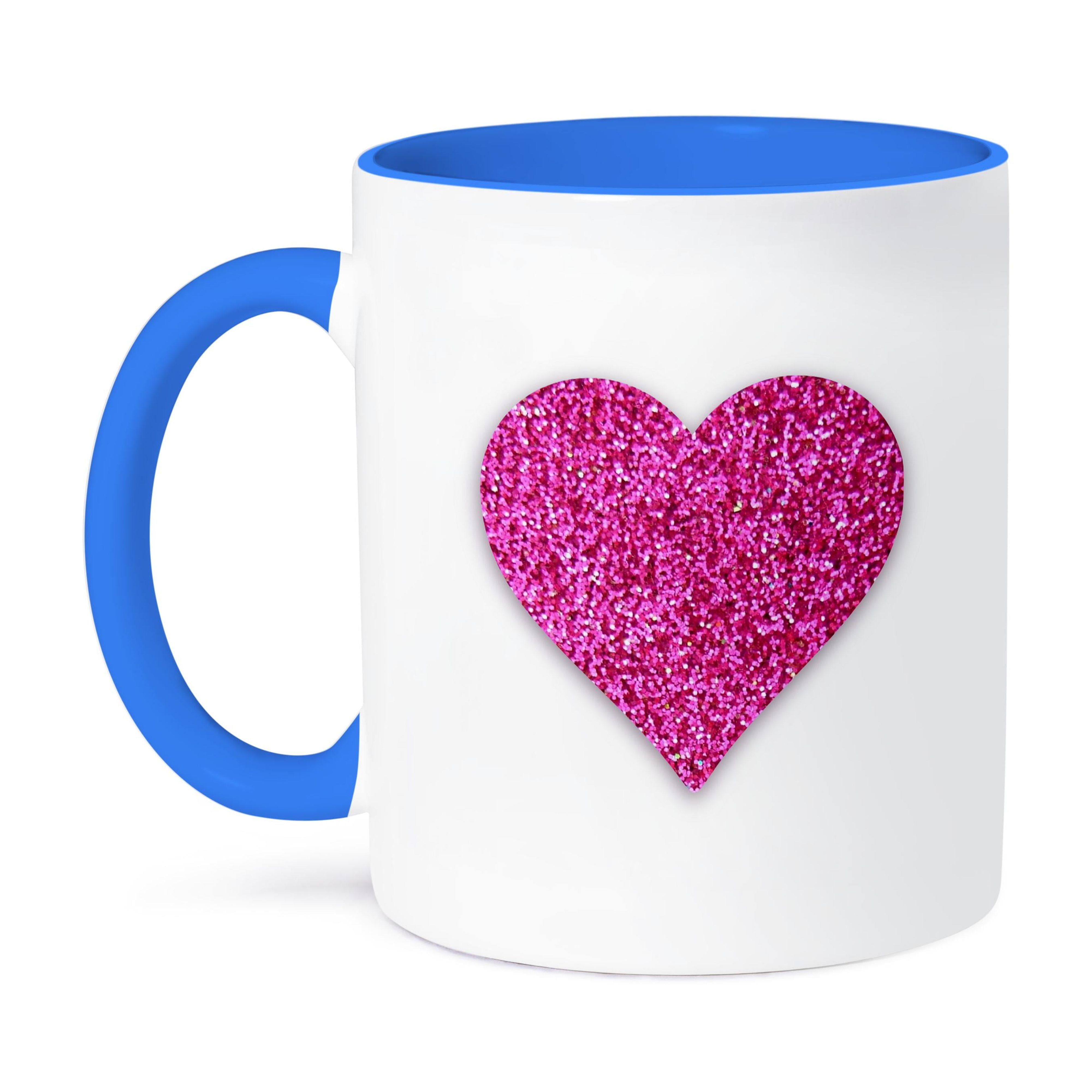 3dRose, Hot Pink Heart made from a glitter photo graphic - not actual ...