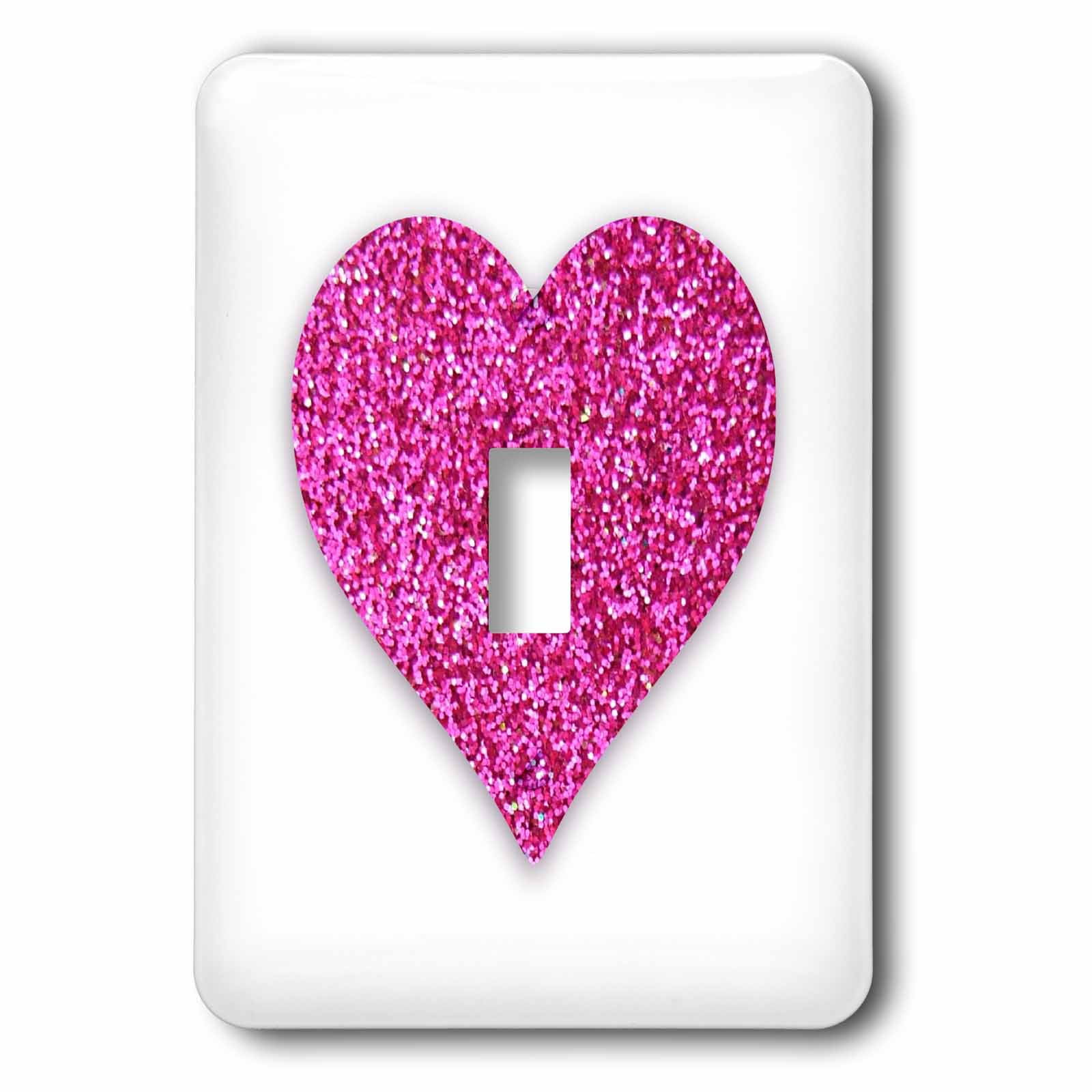 Hot Pink Heart made from a glitter photo graphic - not actual glitter ...
