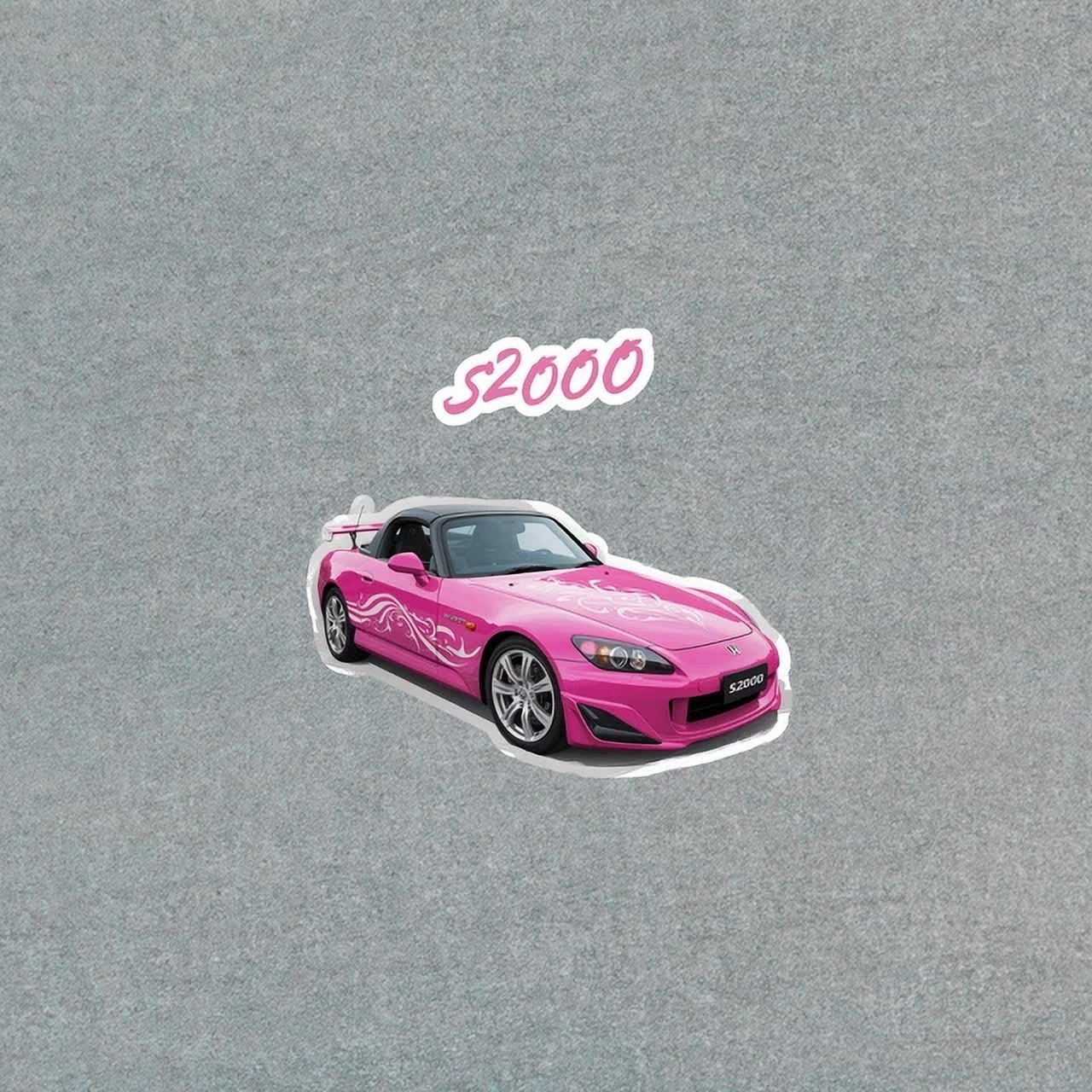 Hot Pink Honda S2000 Sports Car Sticker - Jdm Style Decal For Auto ...
