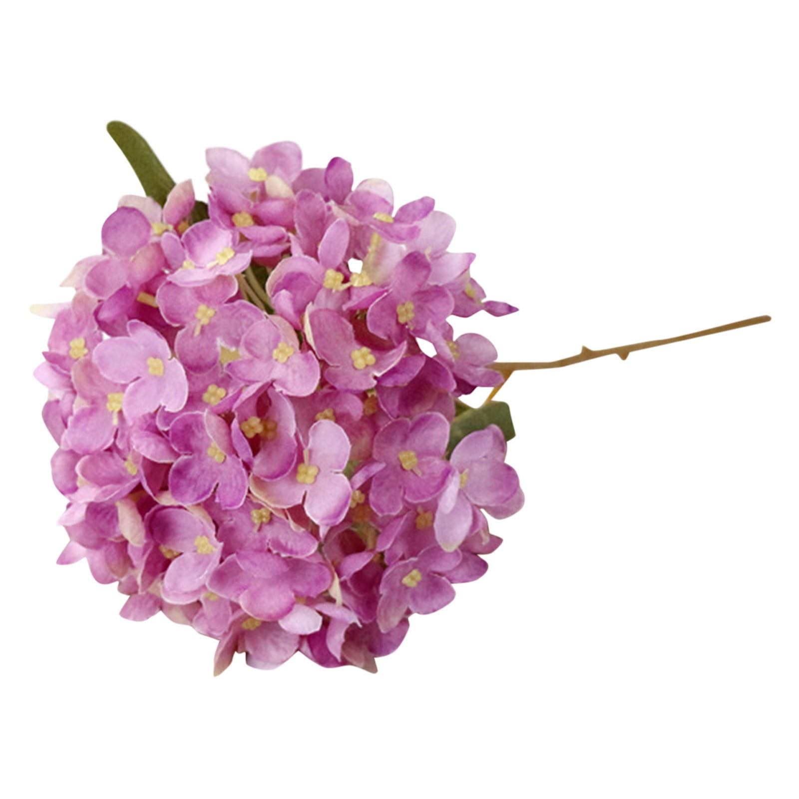 Hot Pink Hydrangeas Artificial Flowers Bouquet Decoration Bridal ...