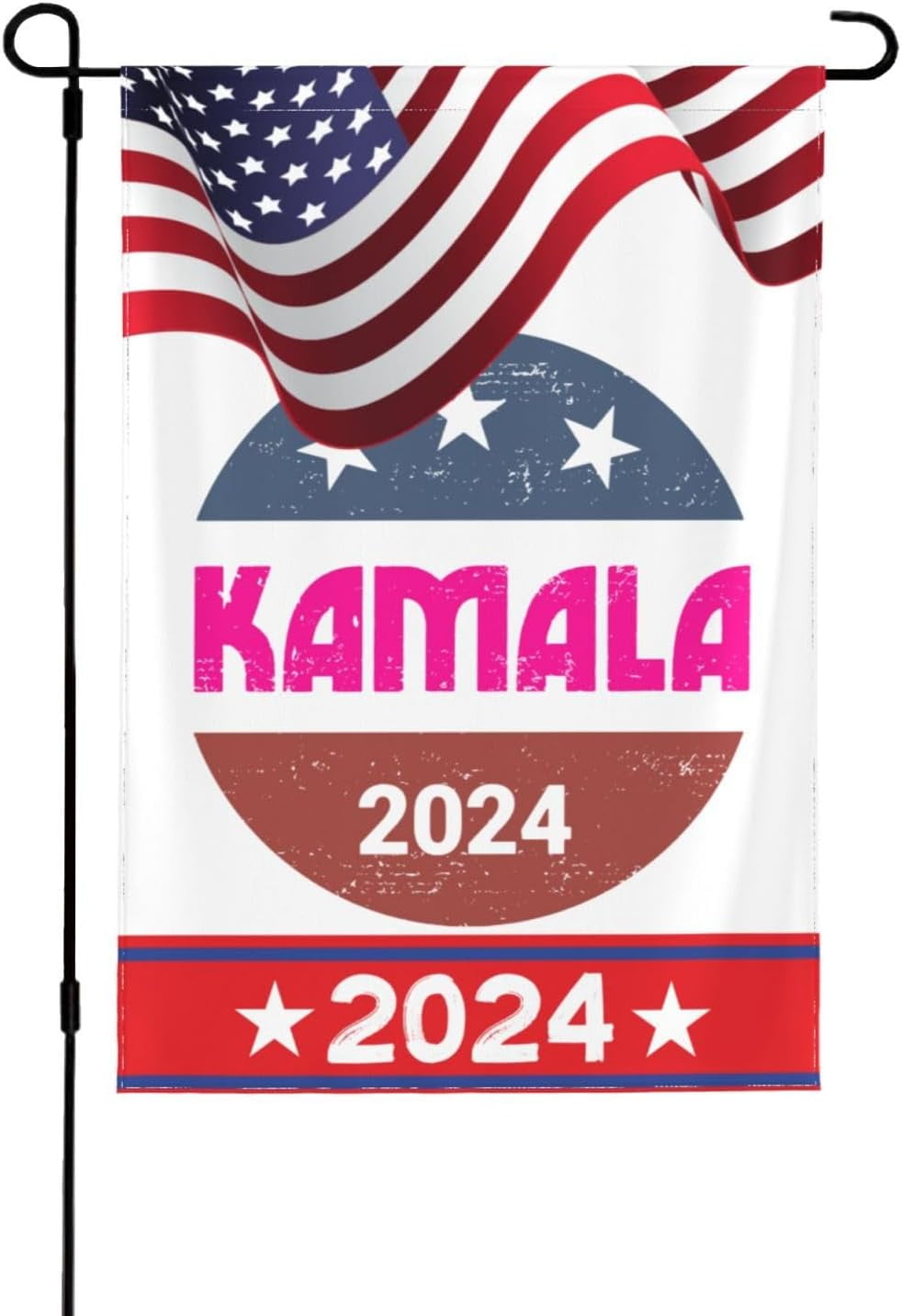 Hot Pink-Kamala Harris 2024 Flag Double Sided Kamala Harris Yard Sign ...