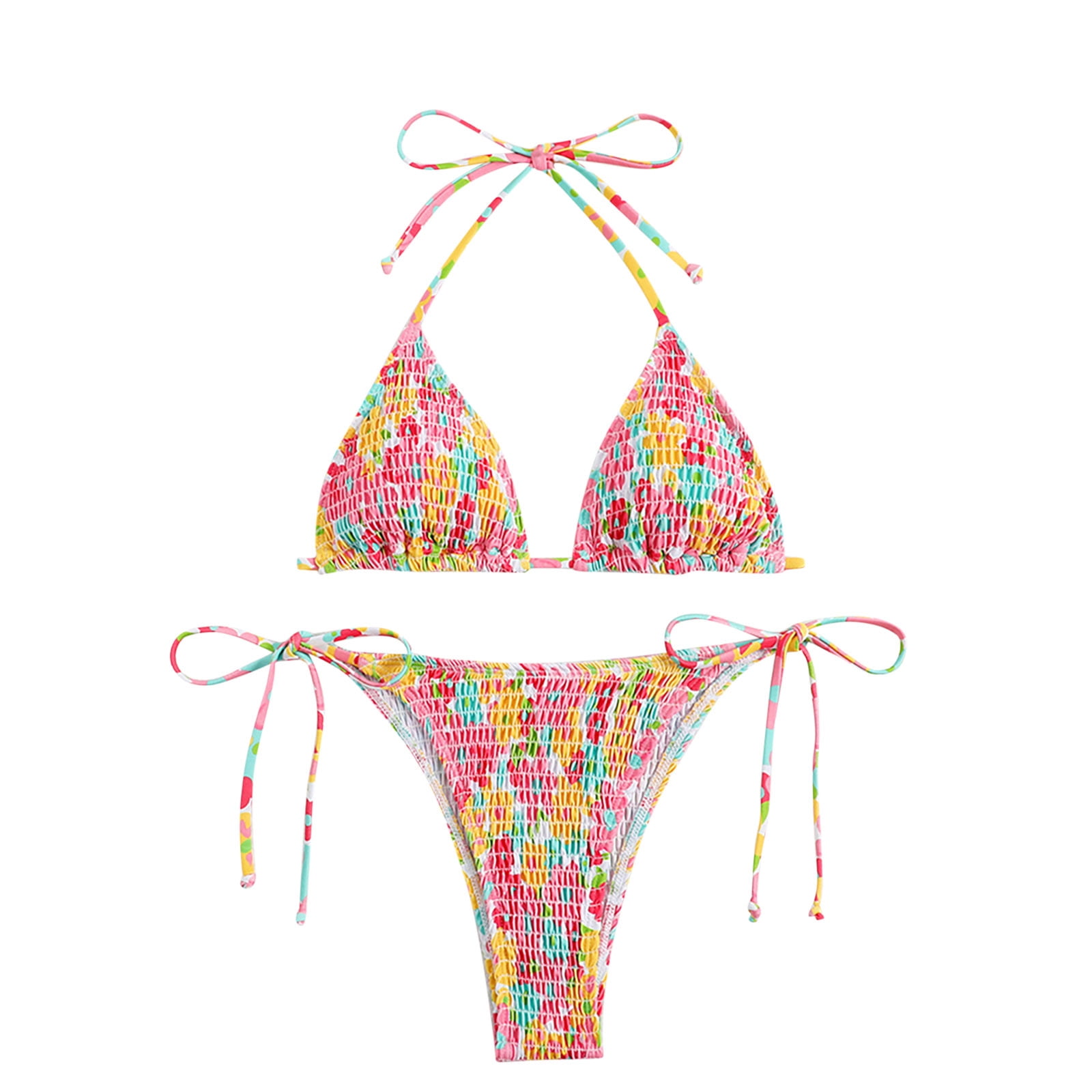 Hot Pink Ladies Micro Bikini Swimsuits Micro Bikini Tankini for Women ...