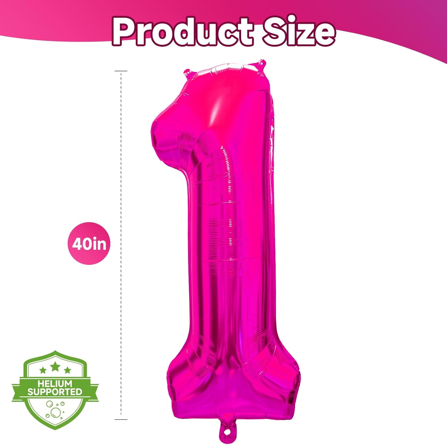Hot Pink Number 17 Balloons, Giant Jumbo 40 Inch Birthday Number ...