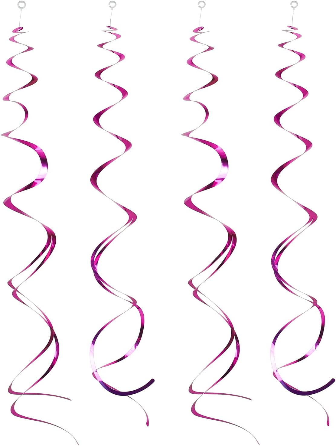 Hot Pink Party Swirl Decorations,Foil Ceiling Hanging Swirl Decoration ...