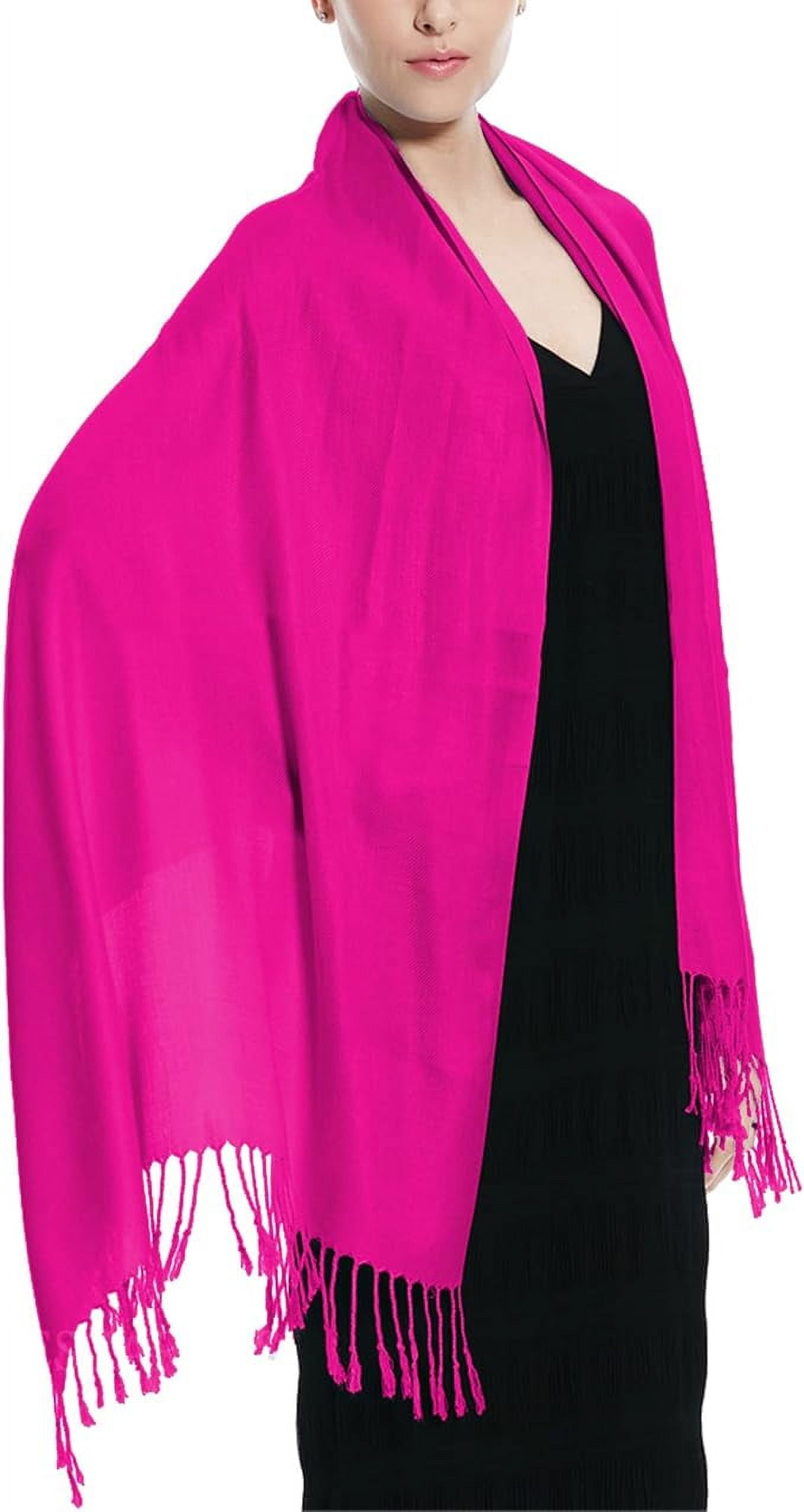 Hot Pink Pashmina Scarf Shawl, Bridesmaid Shawl, Bridal Wrap, Wedding ...