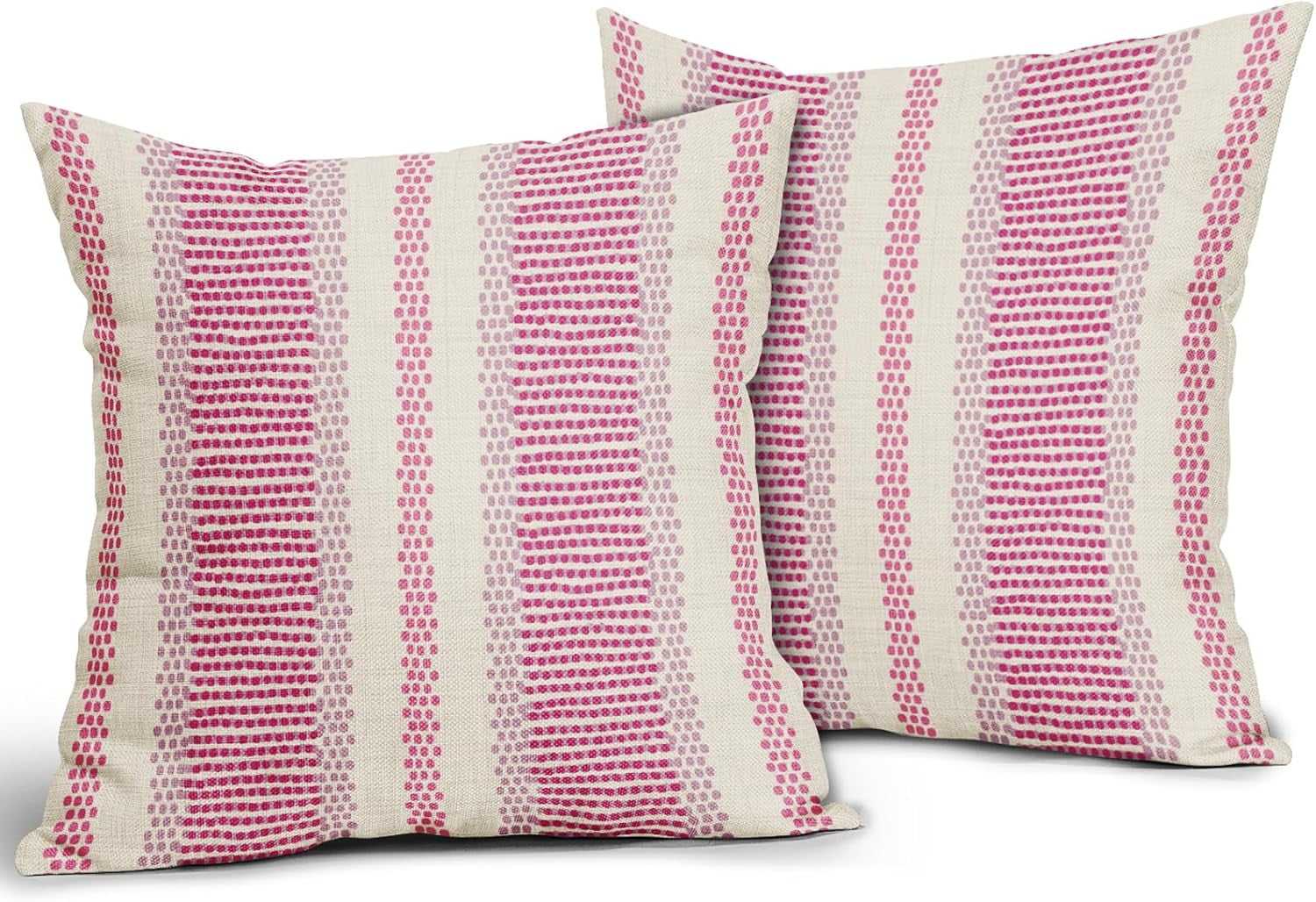Hot Pink Pillow Covers 16x16 Set of 2 Light Pink Preppy Room Decor ...