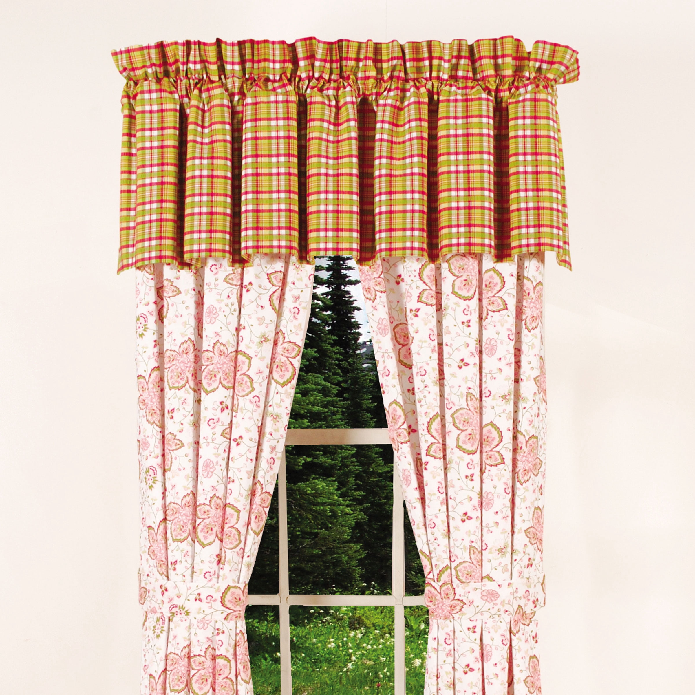 Hot Pink Plaid Green Girls Children's Room Kids Cotton Bedroom ...
