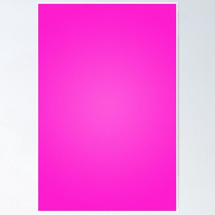 Hot Pink Poster- Unframed Poster | Wall Art | Perfect For Home Decor ...