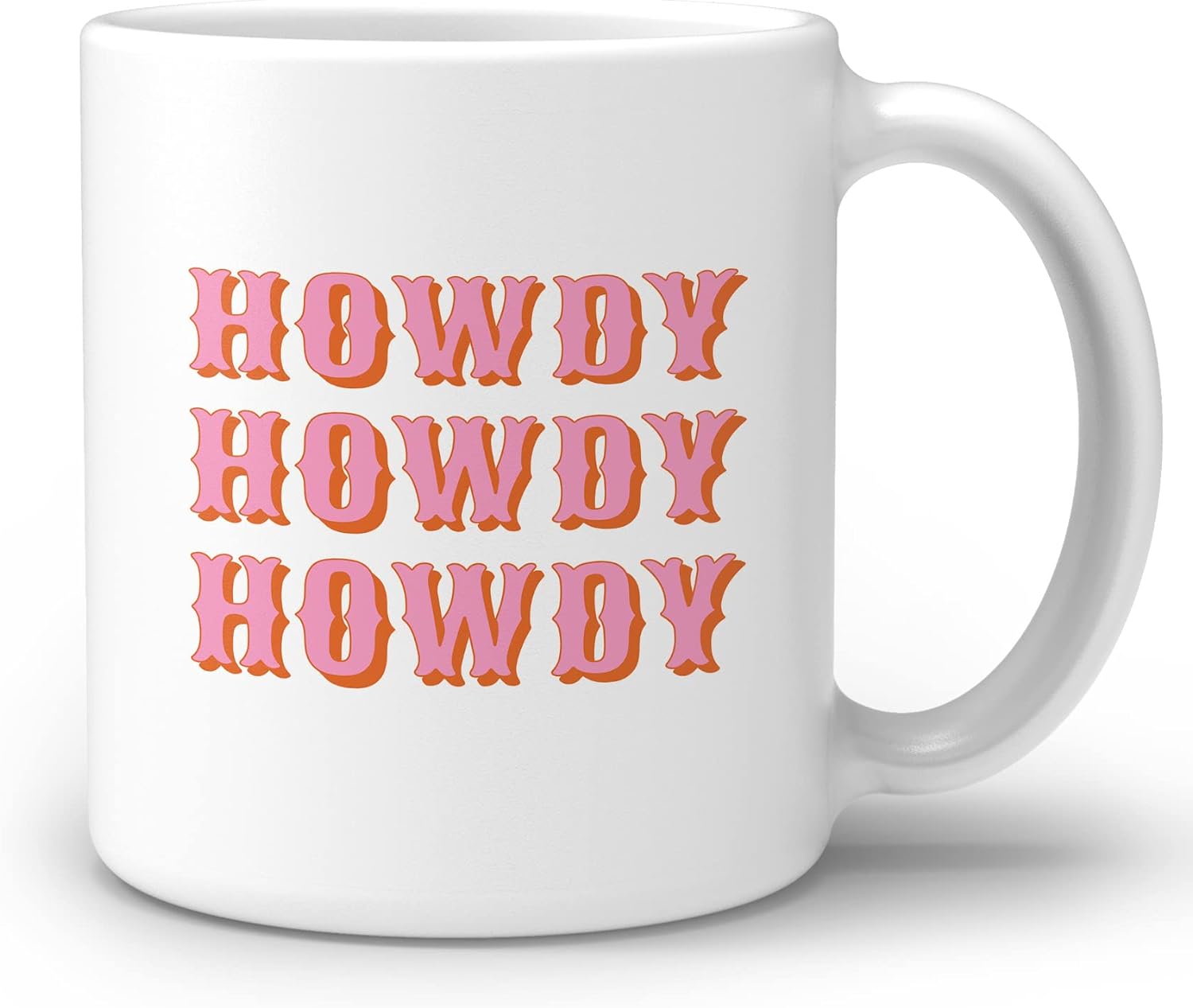 Hot Pink Preppy Howdy Ceramic Double Side Printed Mug Cup,Trendy Preppy ...