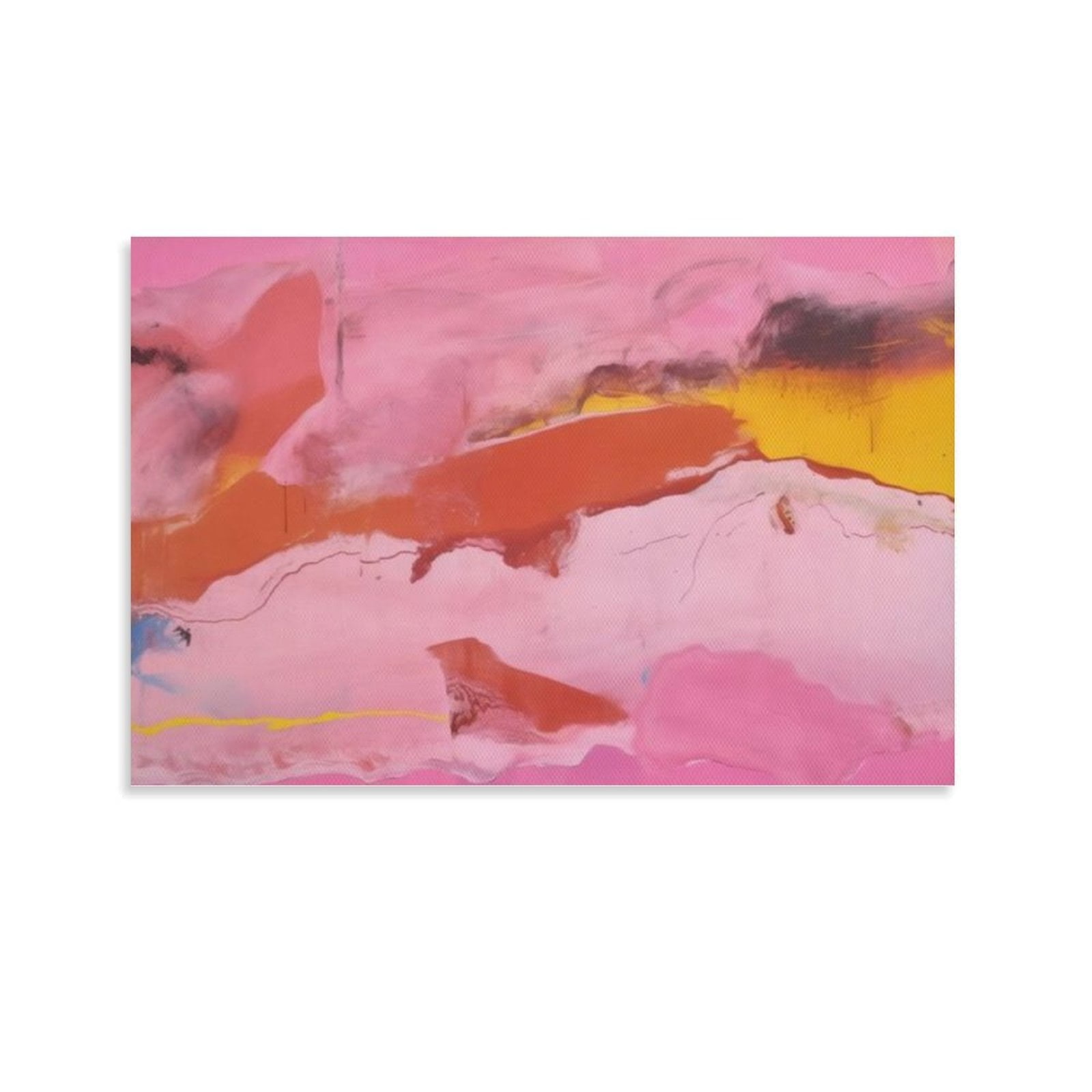 Hot Pink Print Girly Art Maximalist Apartment Edgy Printable Art Canvas ...