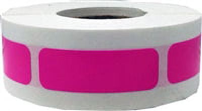 Hot Pink Rectangle Stickers, 0.5 x 1.5 Inches in Size, 500 Labels on a ...