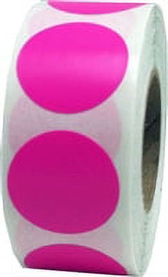 Hot Pink Removable Organizing Inventory Color Coding Labels | 0.75 inch ...