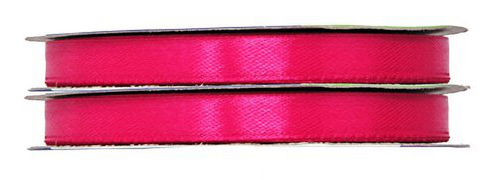 Hot Pink Satin Ribbon 3/8 Inch 100 Yards for Gift Wrapping, Weddings ...