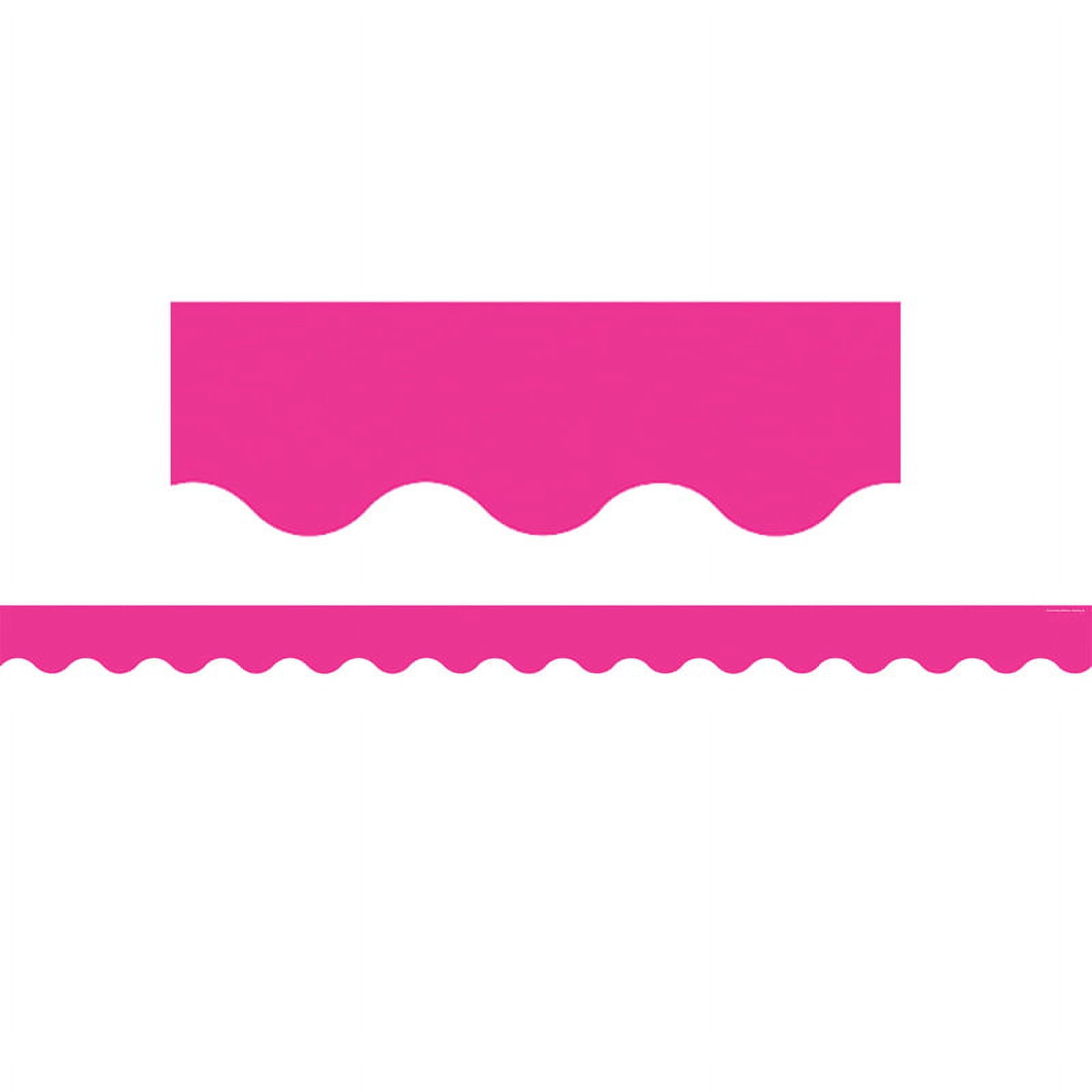 Hot Pink Scalloped Border Trim, 35 Feet | Bundle of 2 Packs - Walmart.com