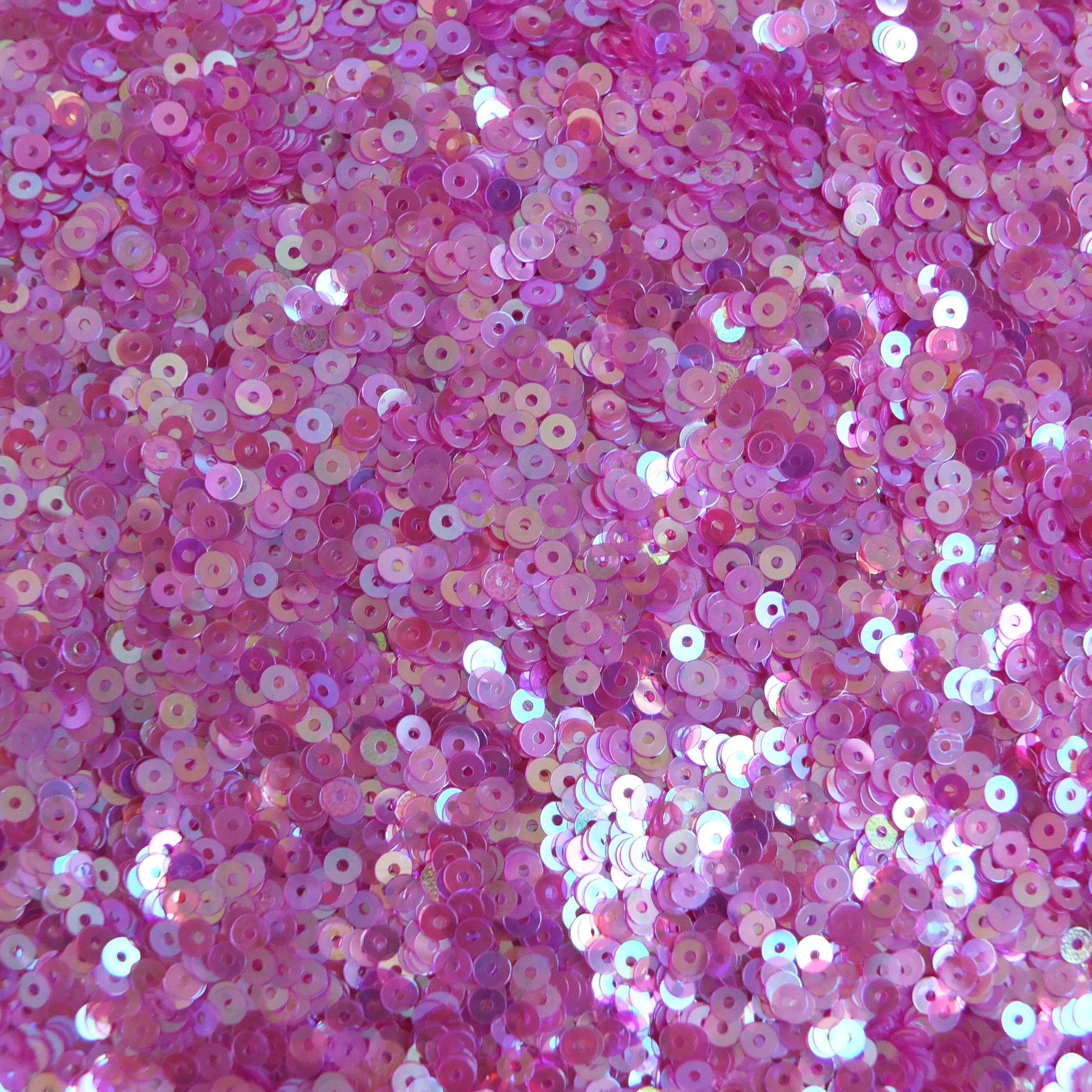 Hot Pink Sequins 3mm Crystal Rainbow Iris Iridescent Made in USA ...