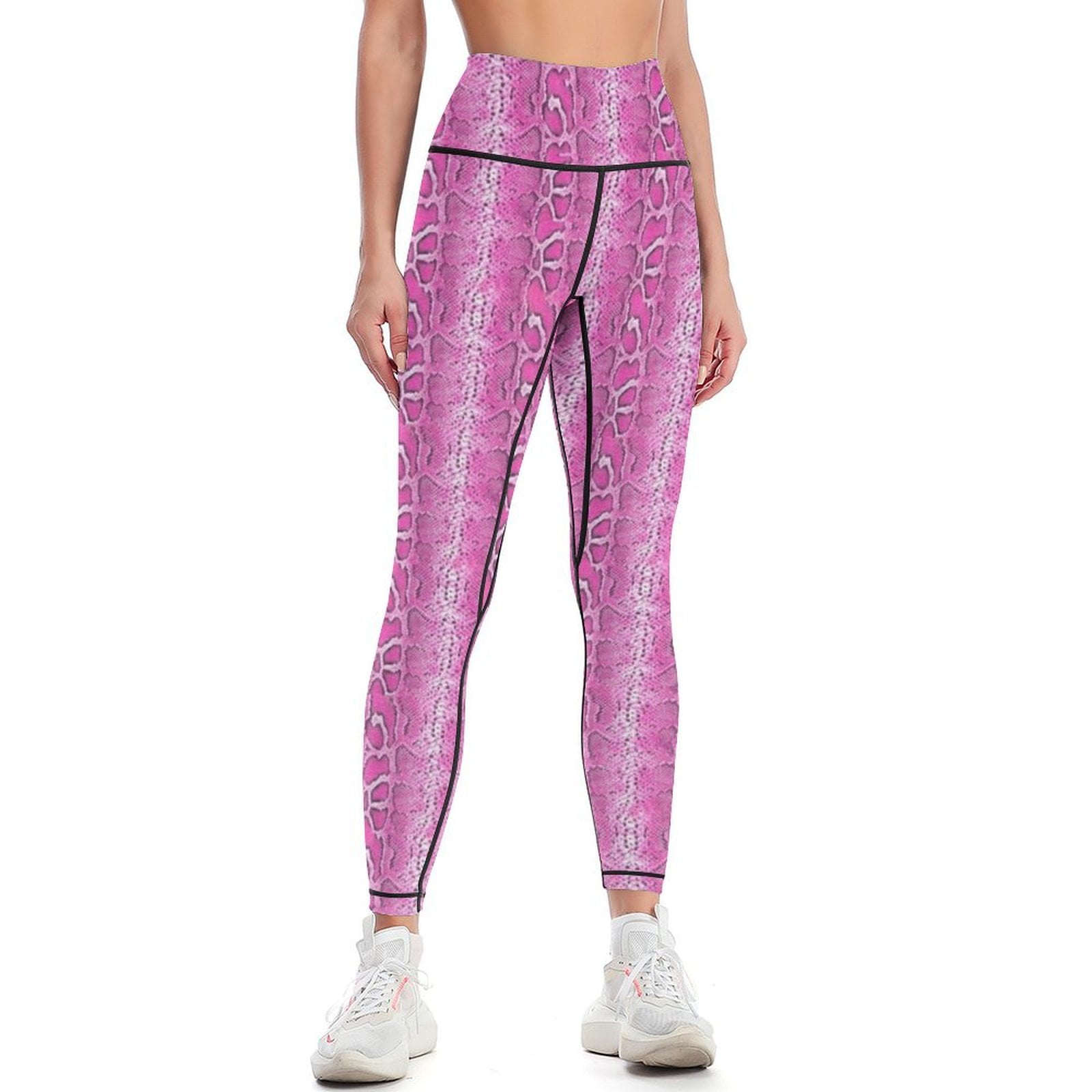 Hot Pink Snakeskin Pattern Leggings woman gym workout clothes for Women ...