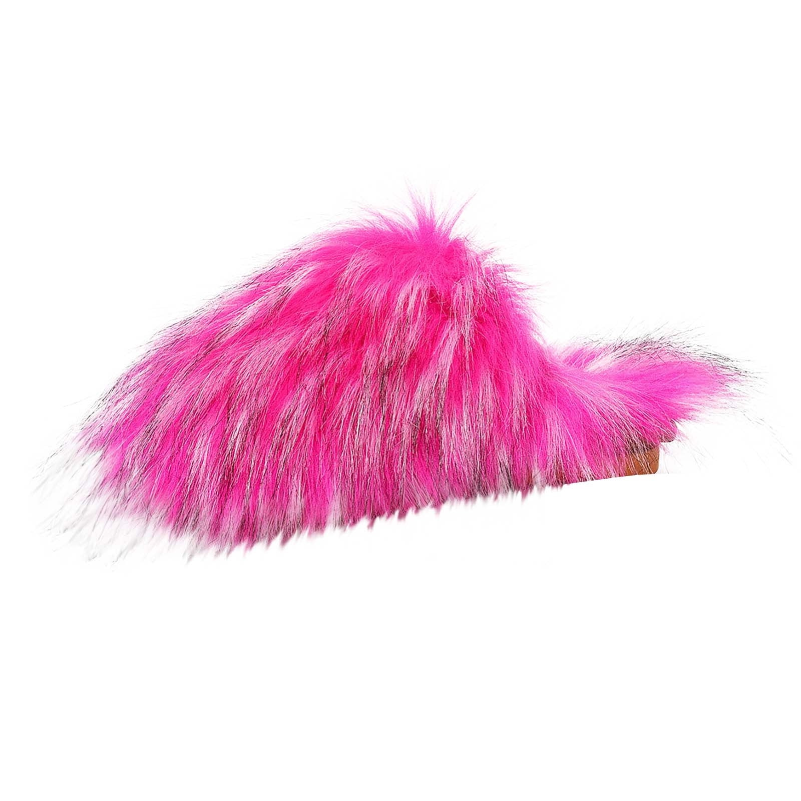 Hot Pink Snug Slippers With Plush Finish And Secure Toe For A ...