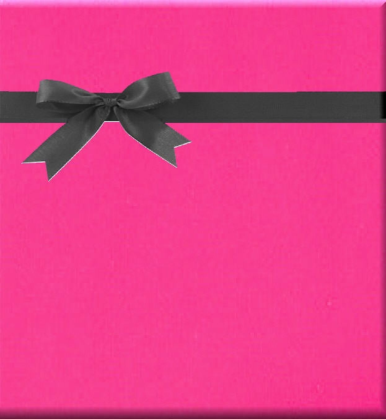 Hot Pink Solid Gift Wrap Wrapping Paper-15ft Roll w. Gift Labels ...