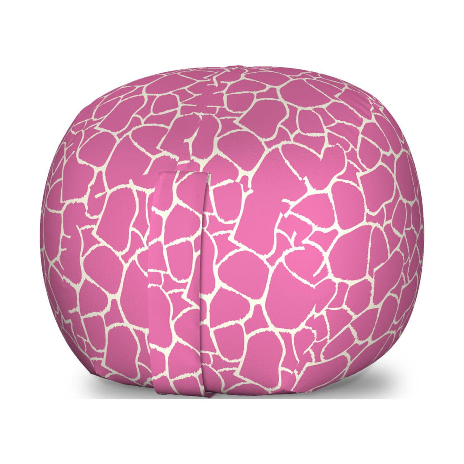 Hot Pink Storage Toy Bag Chair, Abstract Giraffe Skin Pattern Vivid ...