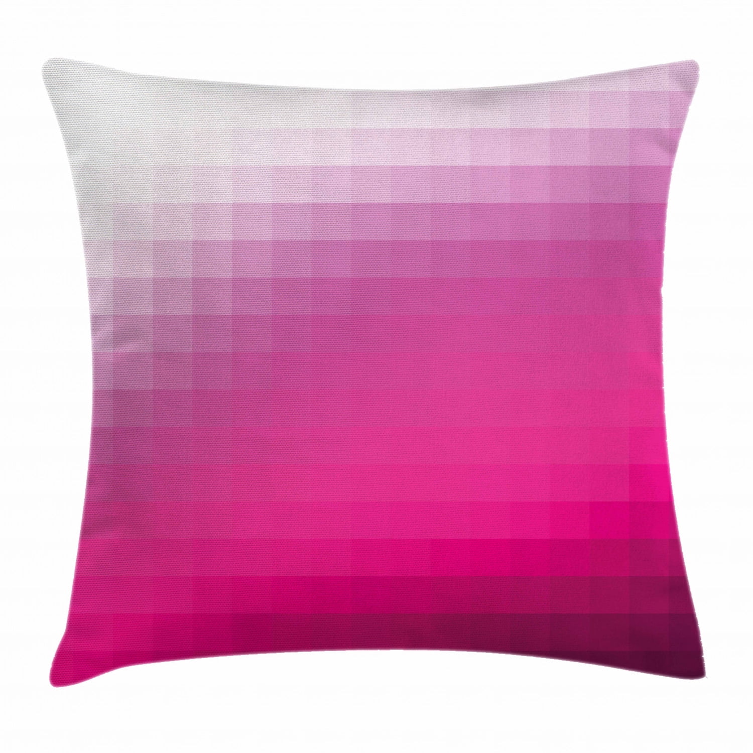 Hot Pink Throw Pillow Cushion Cover, Modern Art Mosaic Tiles Gradually ...