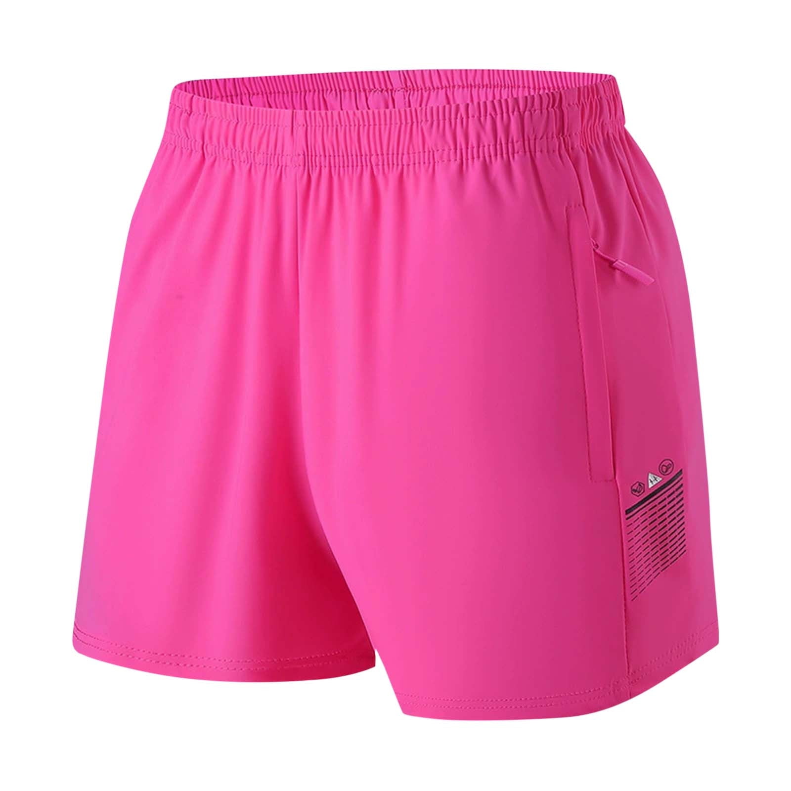 Hot Pink Workout Gym Casual Running Pants for Women Summer Fall Loose ...