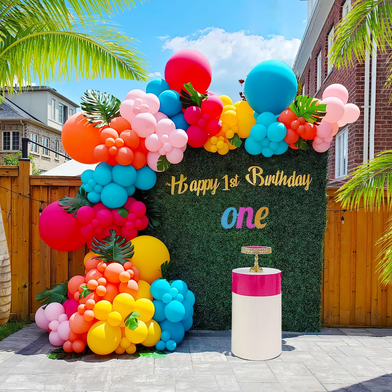 Hot Pink blue yellow ZS23 orange balloons 160pcs For ana theme Balloon ...