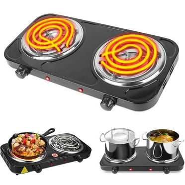 Wobythan Compact Electric Stove, Single Burner Hot Plate, Portable ...