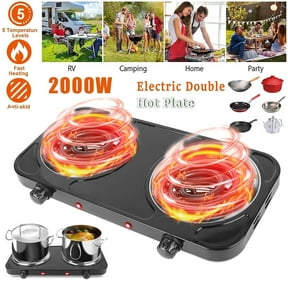 Farberware 1800W Double Burner Electric Cooktop, Small Countertop Stove ...