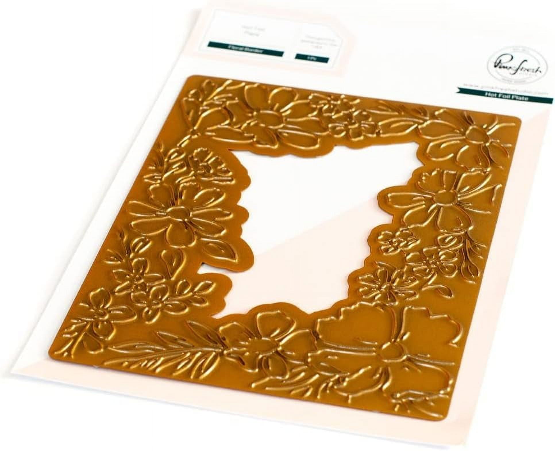 Hot Plate-Floral Border, White - Walmart.com