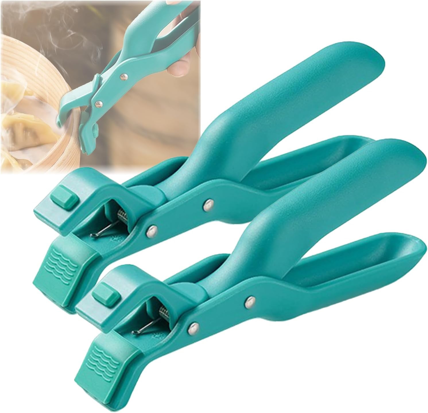 Hot Plate Gripper, Anti-Scald Silicone Tongs with Bowl Clip Design ...
