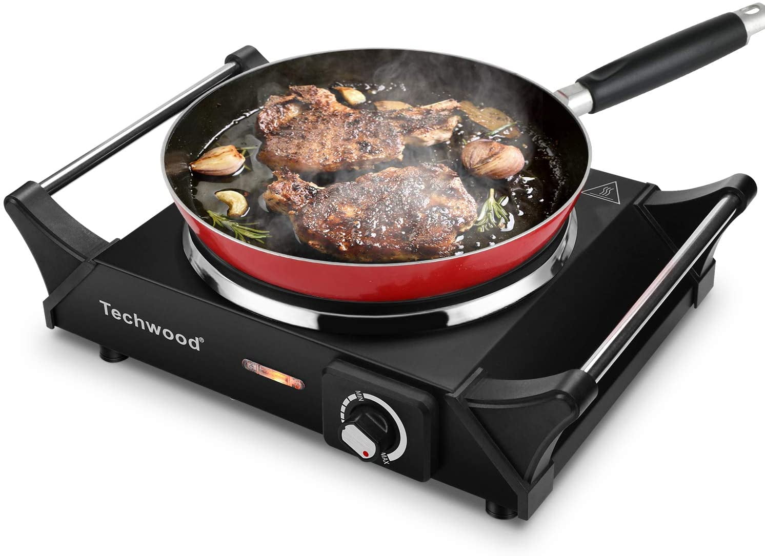 Hot Plate Portable Electric Stove 1500W Countertop Single Burner with ...