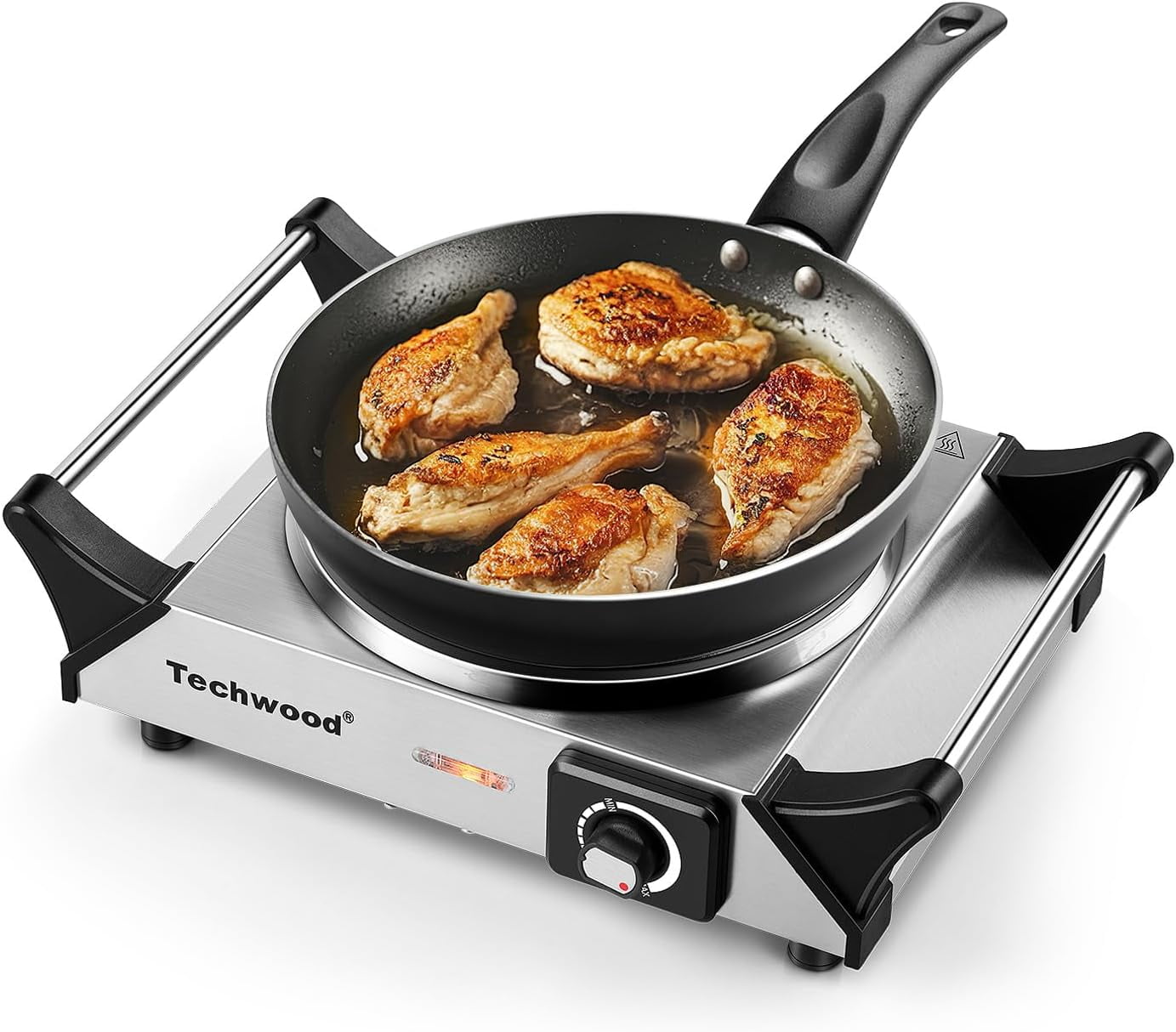 Hot Plate, Visualz Single Burner for Cooking, 1500W Countertop Electric ...